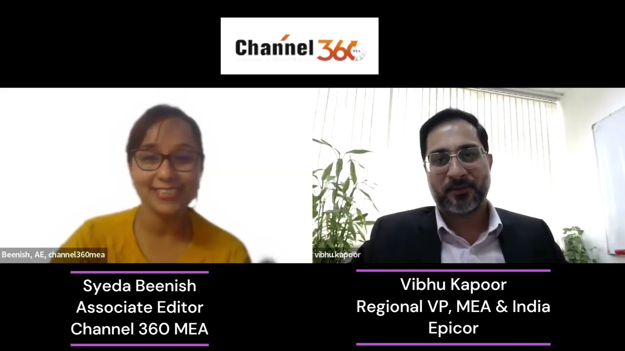 Vibhu Kapoor, Regional VP for MEA & India, Epicor speaking to Syeda ...
